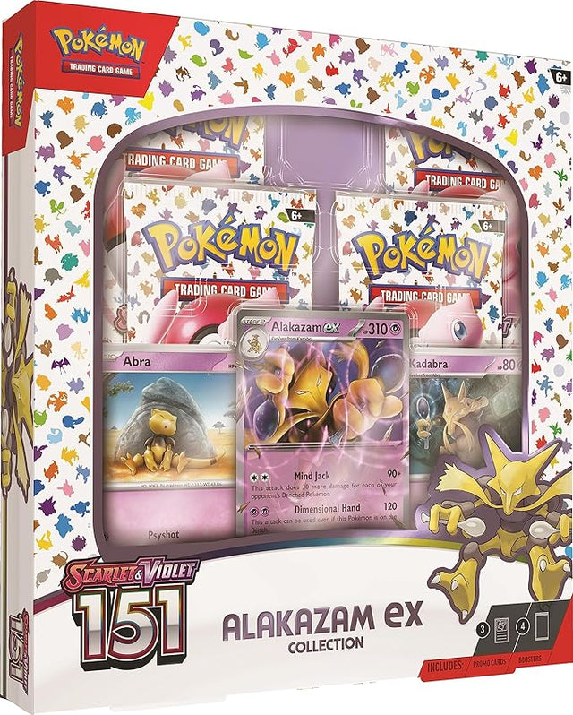 Pokemon TCG Scarlet & Violet - 151 Alakazam Ex Box Collection Box ...