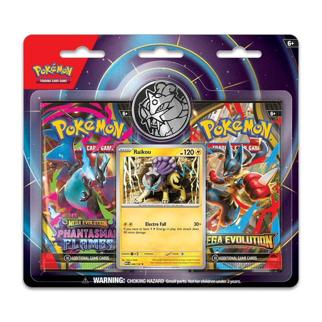 Pokémon TCG: Raikou Card, Coin & 2 Booster Packs – Soccer Cards United